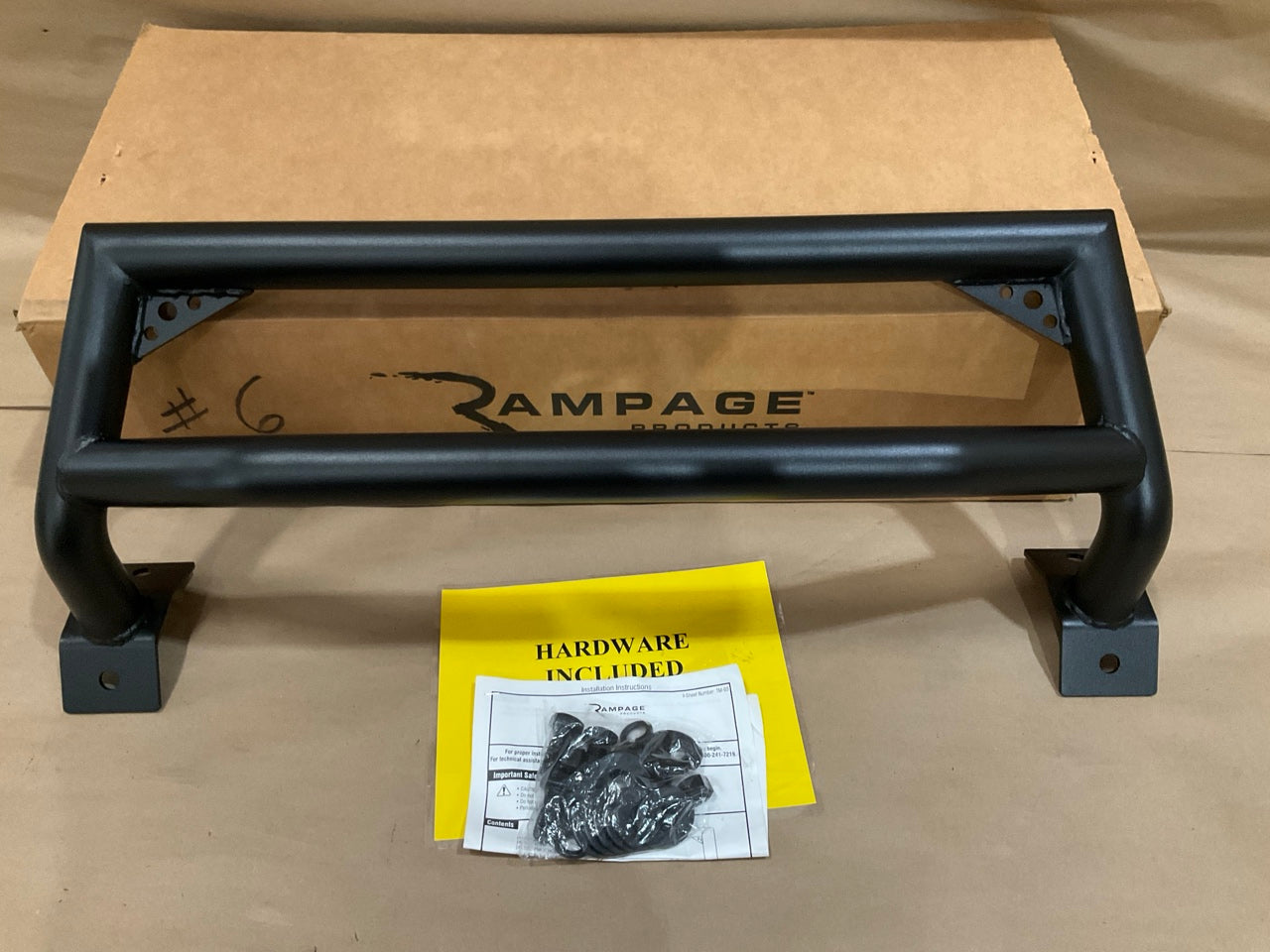 Rampage 9950909 Center Bull Bar For TrailRam Modular Front Bumper, Bla – Spark Surplus Auto Parts