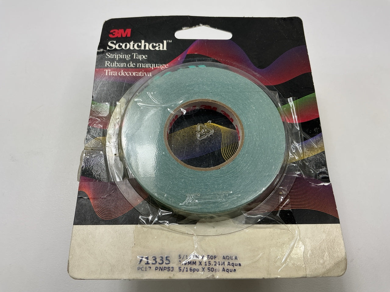 OPEN BOX - 3M 71335 Scotchcal Striping Tape Aqua 5/16'' X 50 Feet ...