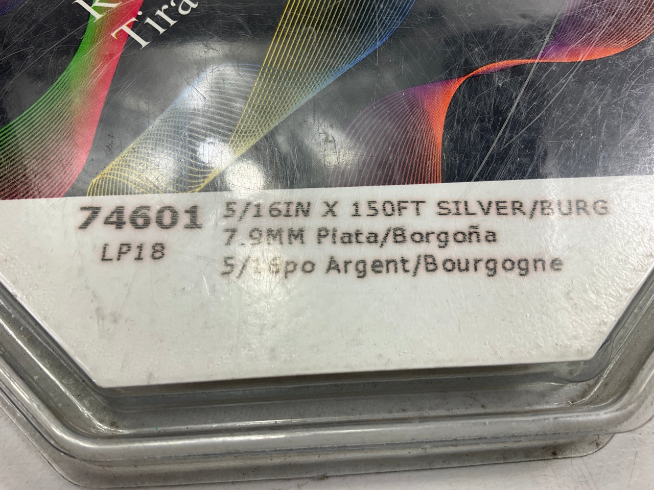 3M 74601 Pinstripe Striping Tape, 5/16'' X 150 Feet, Silver/ Burgundy ...