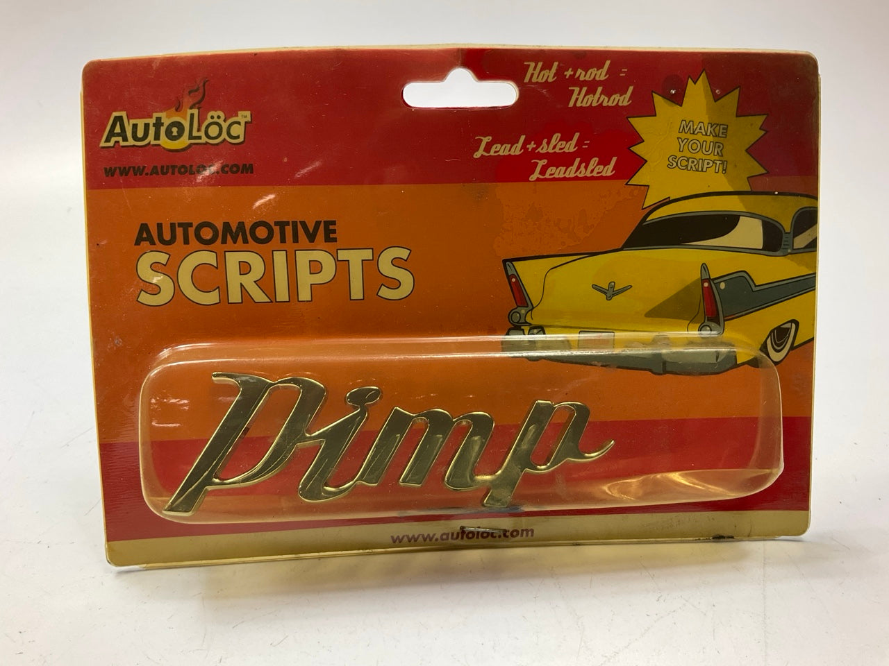 Autoloc BWSPIMP ''Pimp'' Automotive Script Emblem – Spark Surplus Auto ...