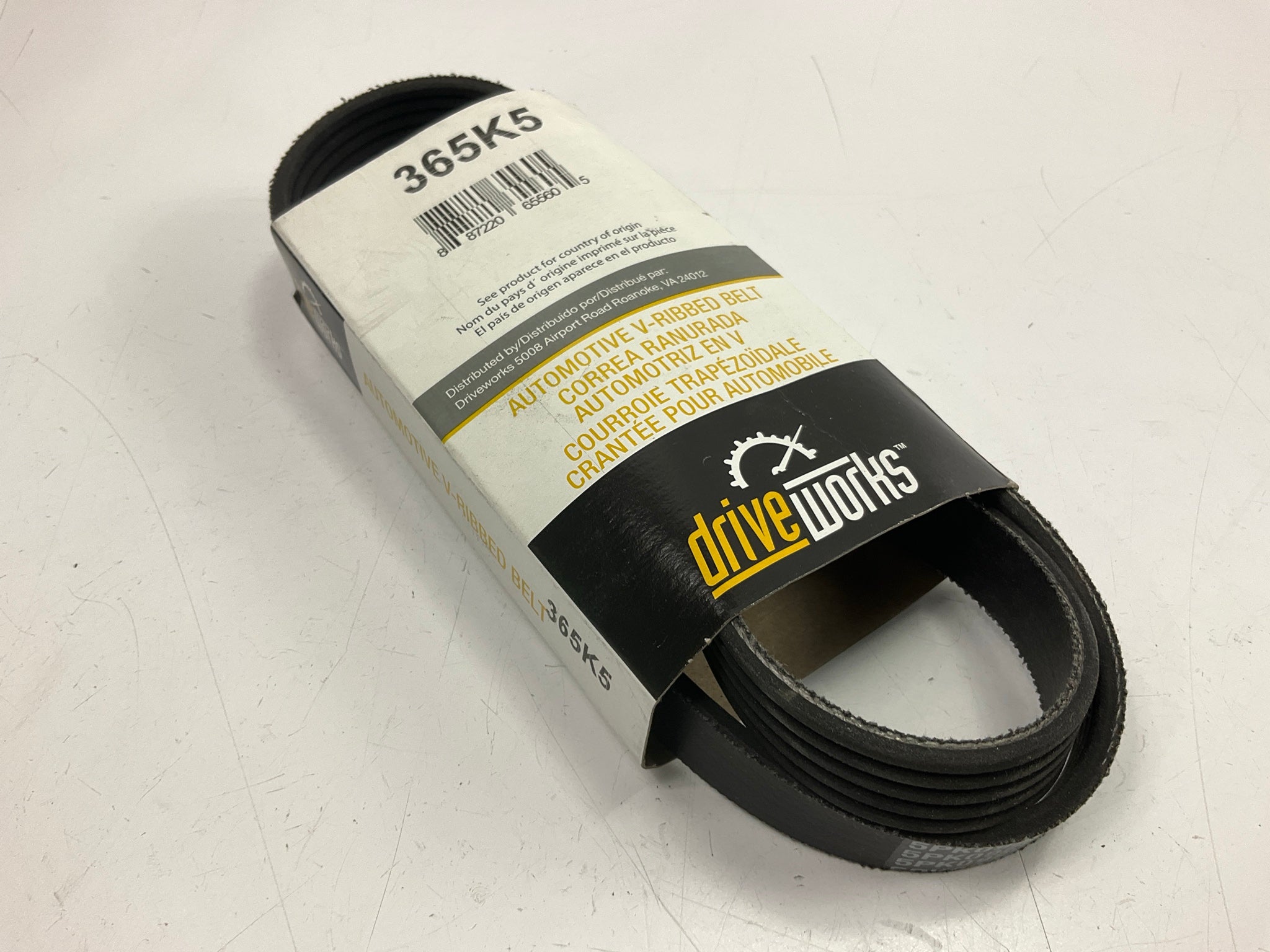 Drive Works 365K5 Serpentine Belt - 5 Ribs – Spark Surplus Auto Parts