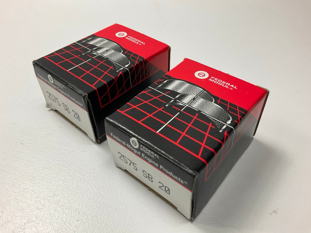 (2) Federal 2575SB-20 Connecting Rod Bearings .020'' Bendix-Westinghou ...