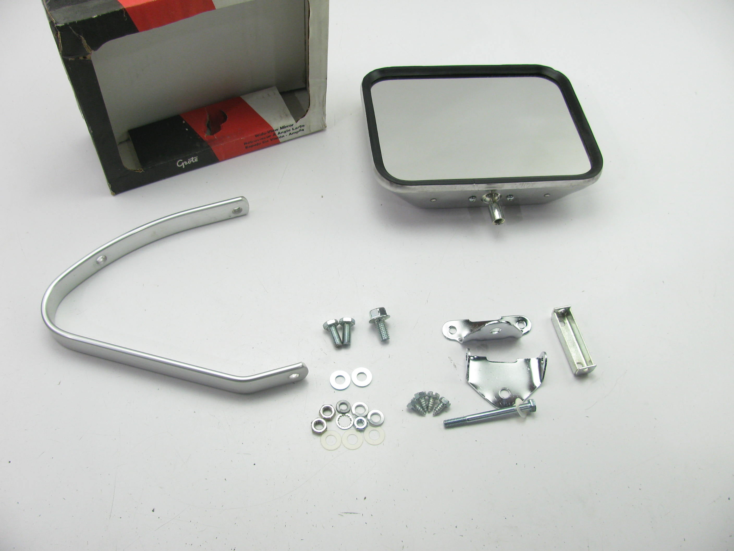 Grote 28293-5 - 7'' X 9'' Stainless Steel Truck Mirror Kit 50'' Wide V ...