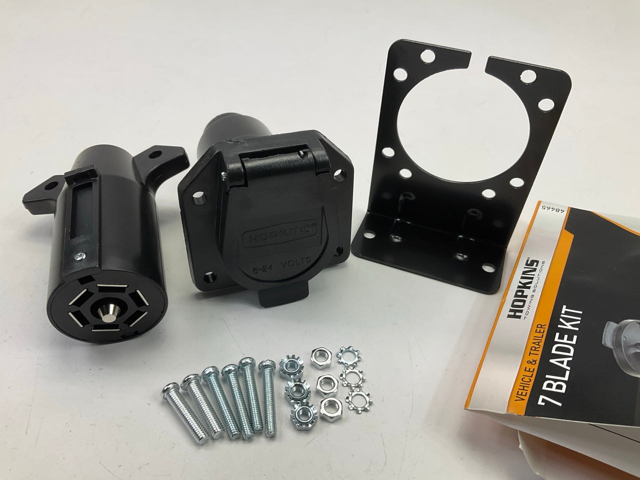 MISSING ALL HARDWARE Hopkins 48465 Trailer 7 Blade Connector Kit, Come ...