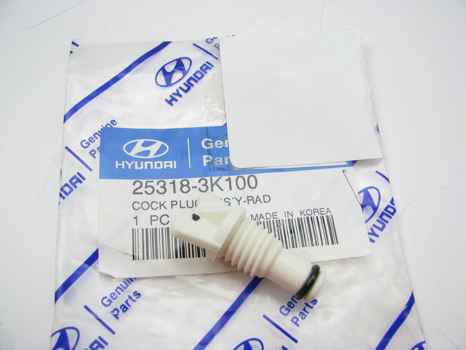 NEW GENUINE Radiator Drain Plug OEM For Hyundai 253183K100 – Spark ...