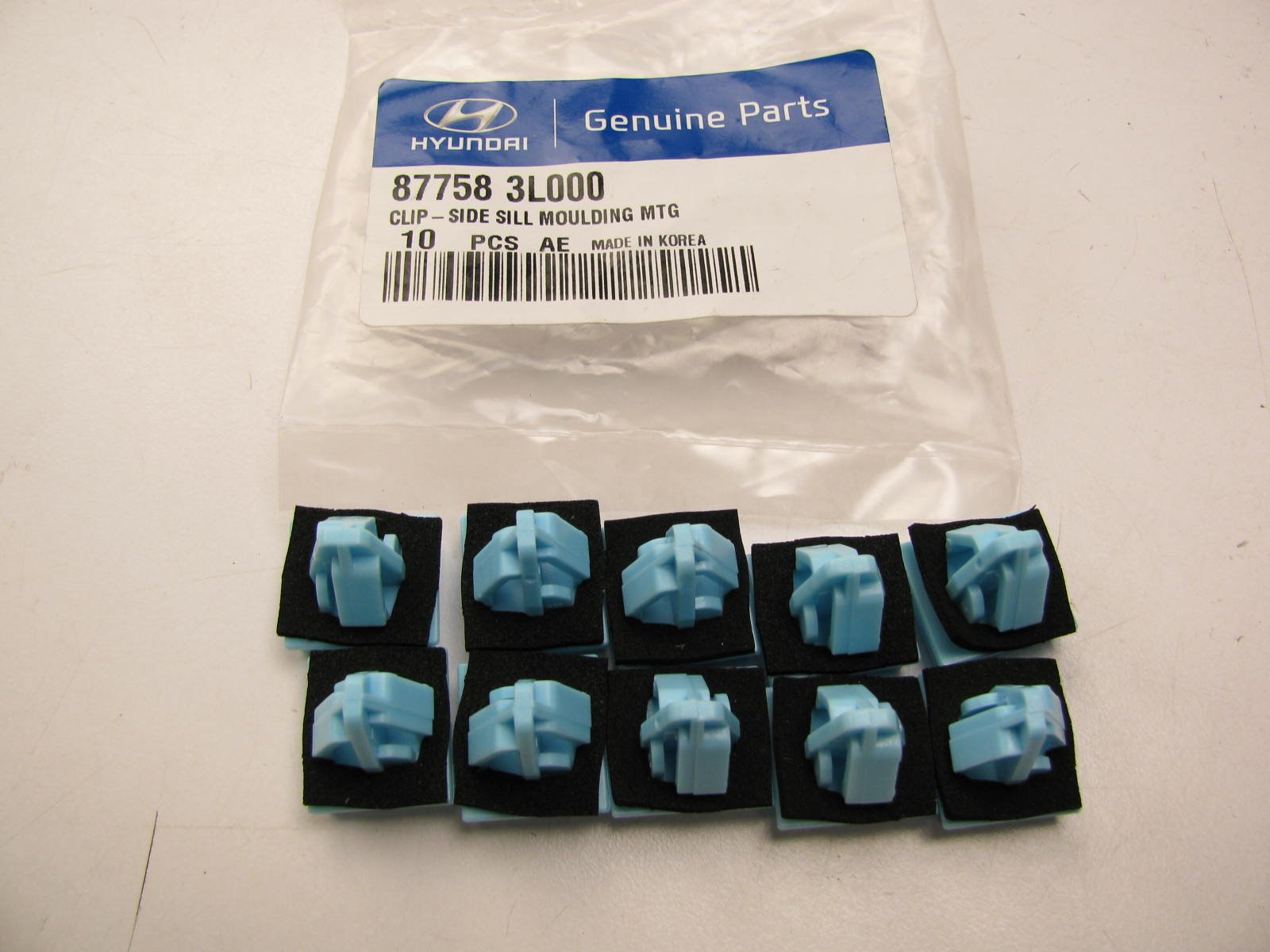 (10) NEW GENUINE Rocker Panel Molding Clips OEM For Hyundai 877583L000 ...