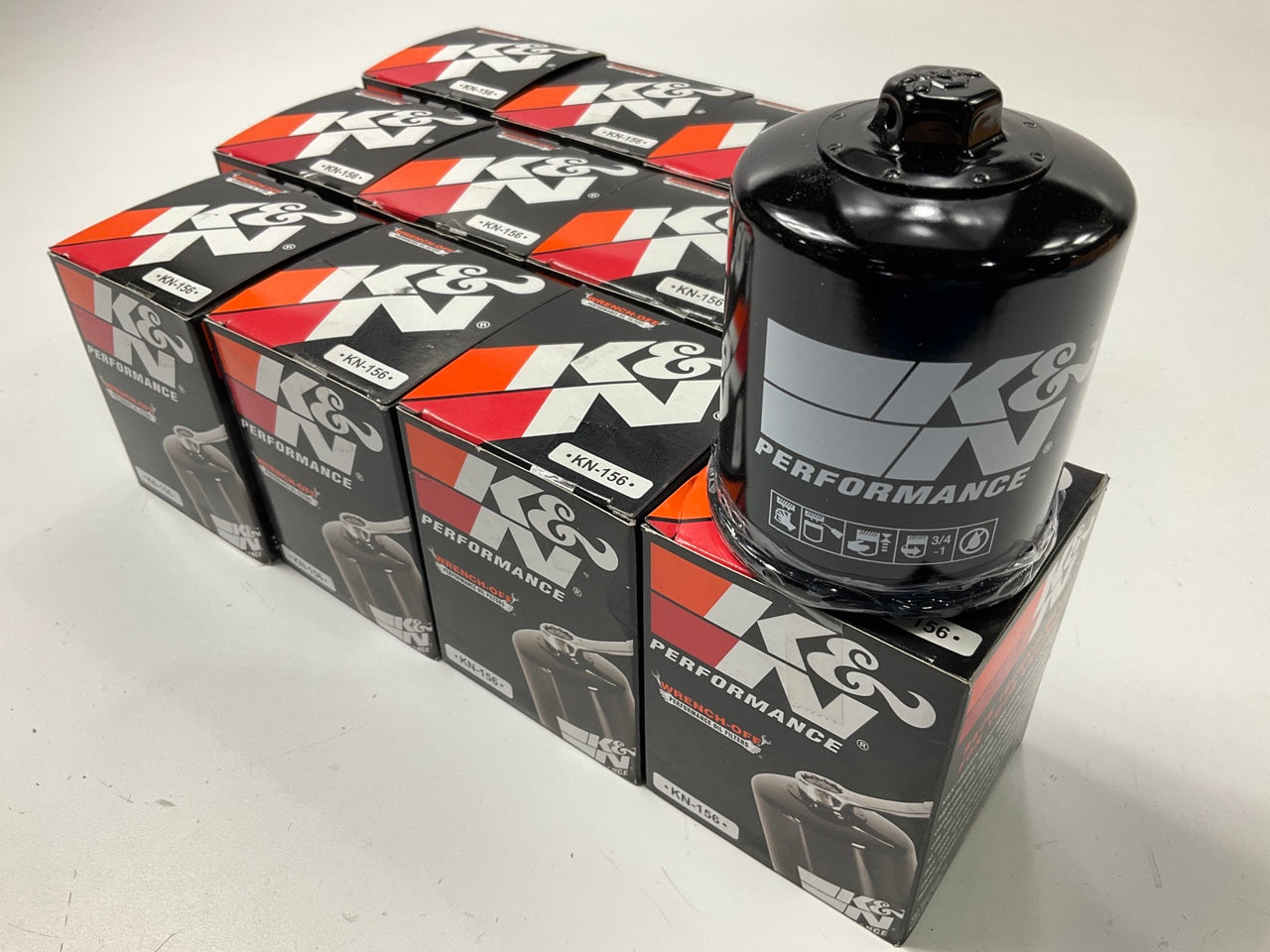 (10) K&N KN156 Dirt Bike Long Oil Filter For KTM 400, 620, 625, 640 58 ...