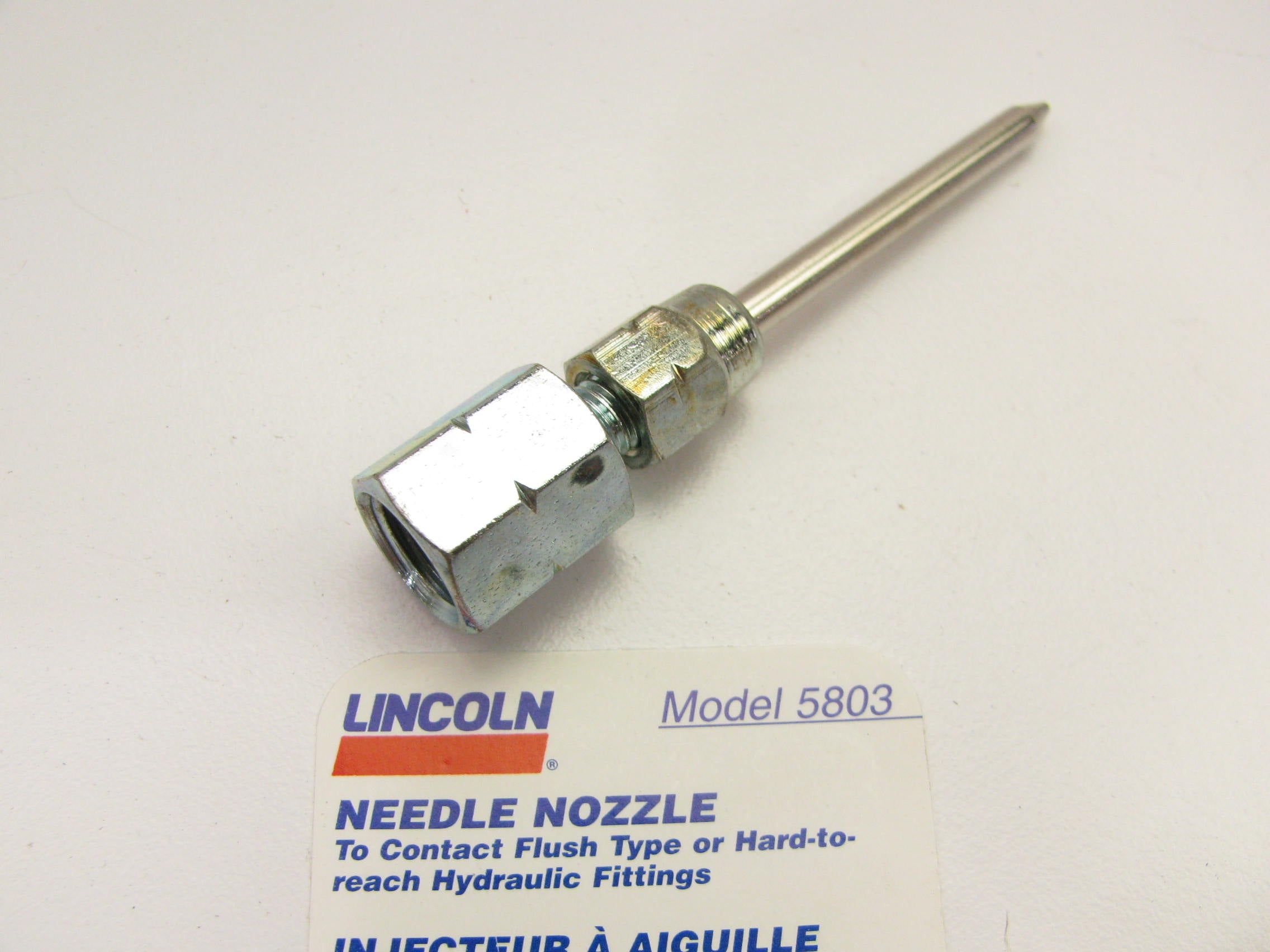 Lincoln Lubrication 5803 Grease Gun Needle Nozzle, 1/8 Inch NPTF Threa ...