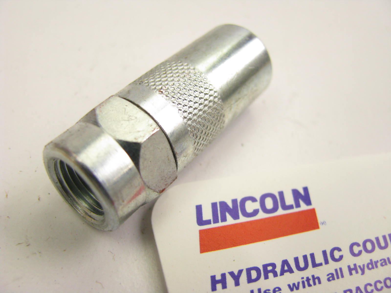 Lincoln 5852 Hydraulic Coupler 1/8'' NPT Grease Fitting For Grease Gun ...