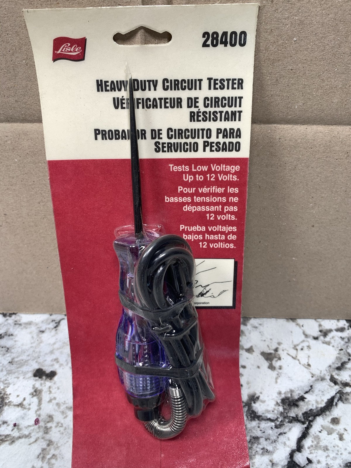 Lisle 28400 Heavy Duty Circuit Tester Tool - Tests Low Voltage Up To 1 ...