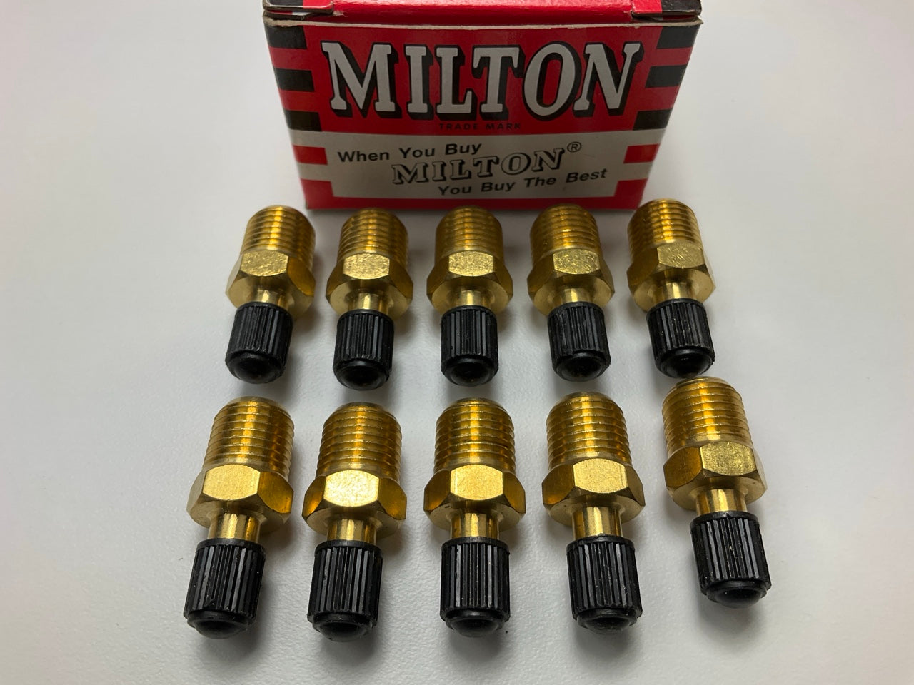 (10) Milton 684-4 Compressor Air Tank Valve, 1/4'' NPT Male – Spark ...