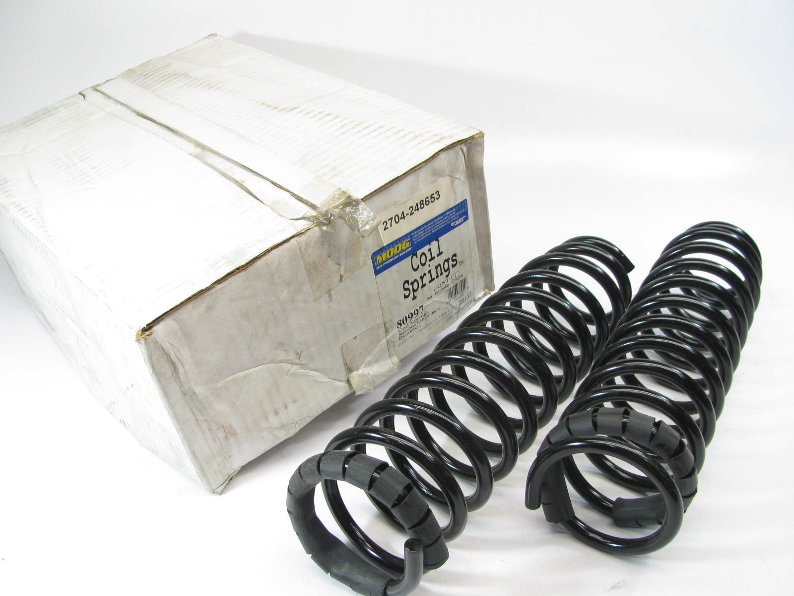 Moog 80997 Rear Suspension Coil Springs For 1996-2000 Honda Civic ...