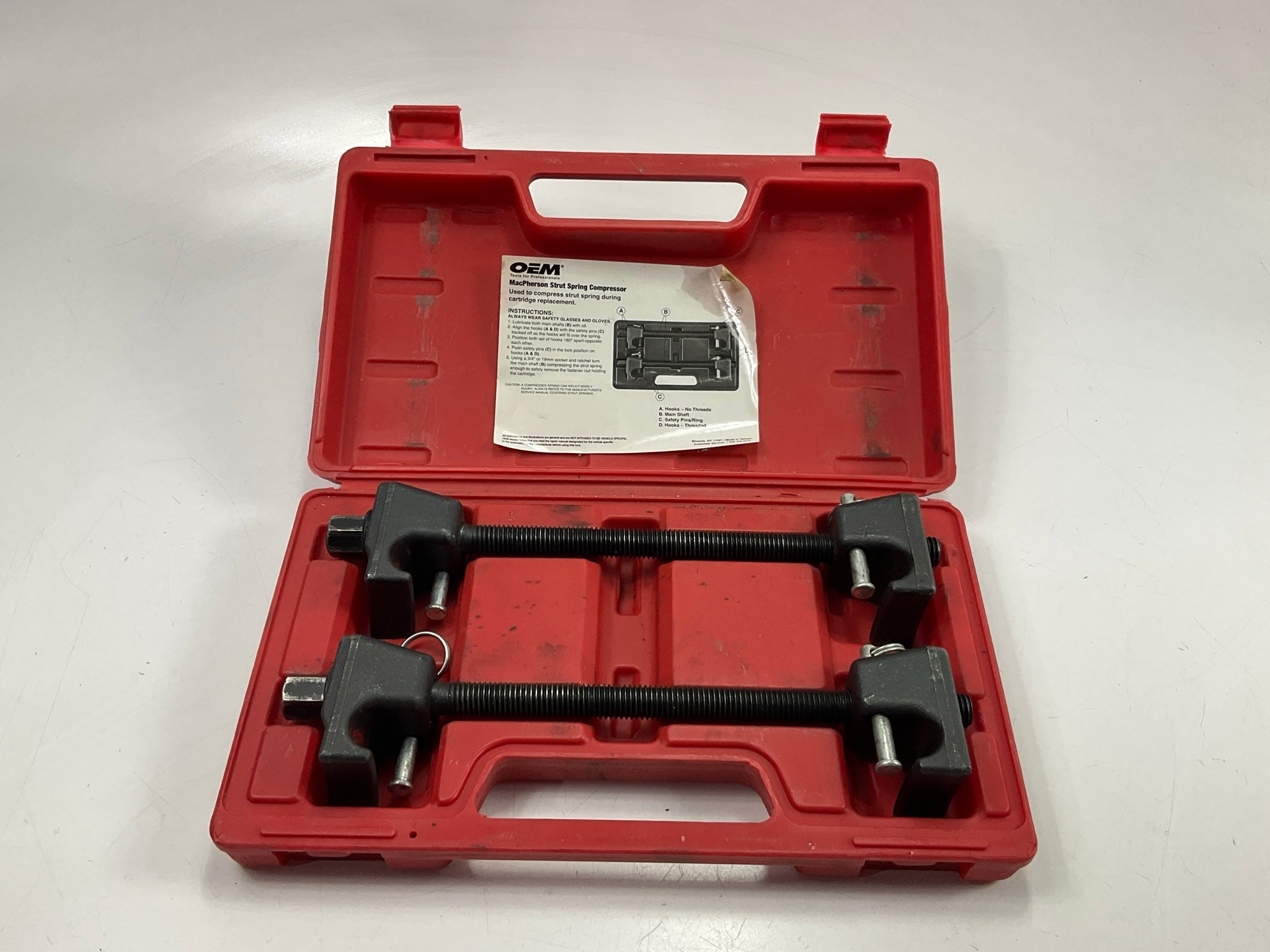 USED #32 - OEM TOOLS 27036 10.75'' MacPherson Strut Spring Compressor ...