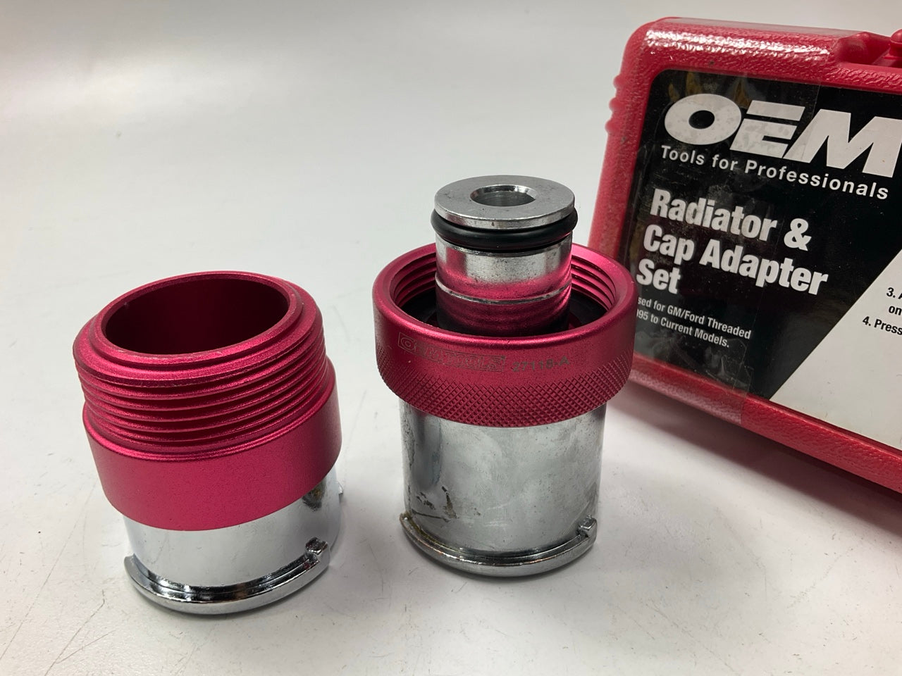 USED #11 OEM TOOLS 27118 Radiator And Cap Adapter Set 1995-UP GM & For ...