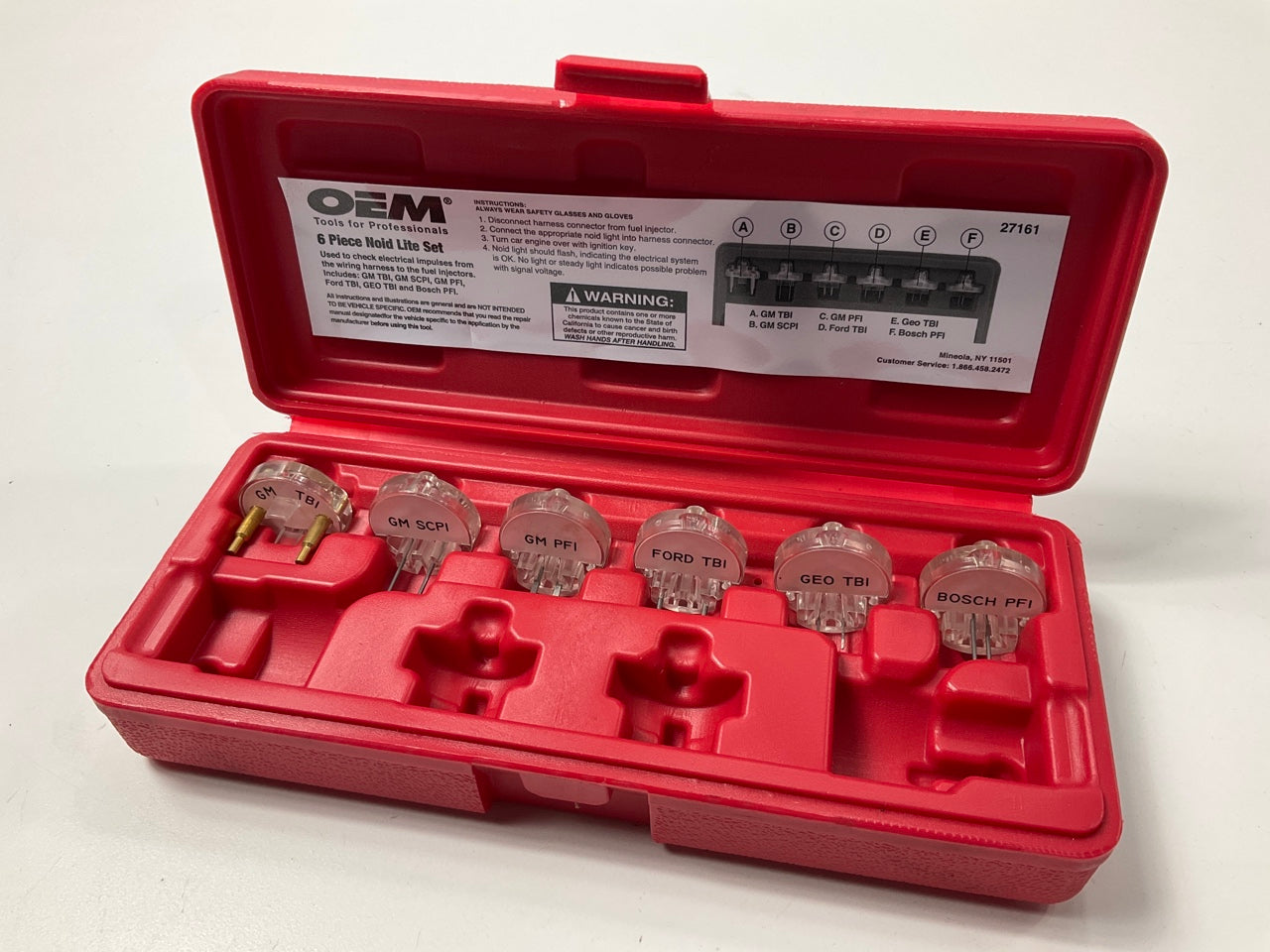 USED #1 - OEM Tools 27161 8-piece Noid Light Set - FUEL INJECTOR SYSTE ...