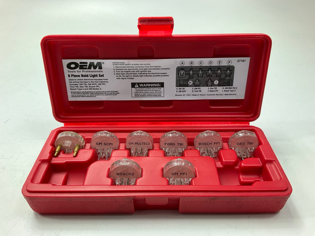 USED #4 - OEM Tools 27161 8-piece Noid Light Set - FUEL INJECTOR SYSTE ...