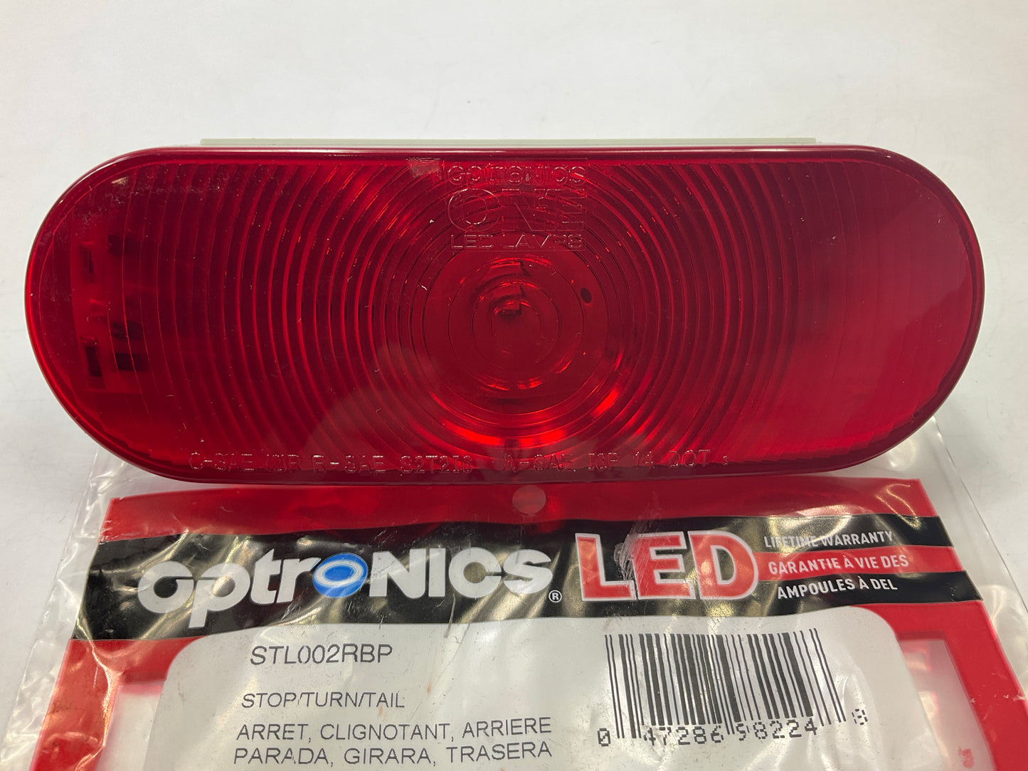 Optronics STL002RBP ONE Series 6'' Oval LED Stop/Turn/Turn Signal Trai ...