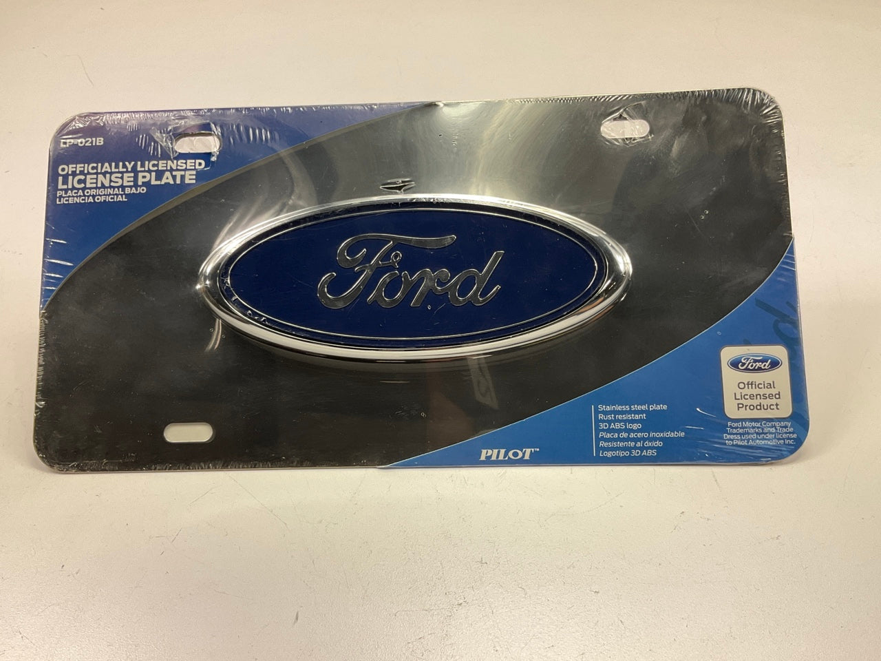 Pilot LP-021B Ford 3D License Plate Stainless Steel – Spark Surplus ...