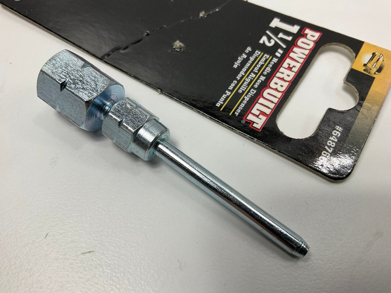 Powerbuilt 648766 1-1/2'' Grease Gun Needle Nose Adapter Dispenser ...