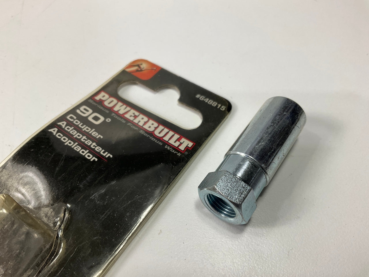 Powerbuilt 648815 90 Degree Grease Gun Coupler, 1/8-Inch NPT Thread ...