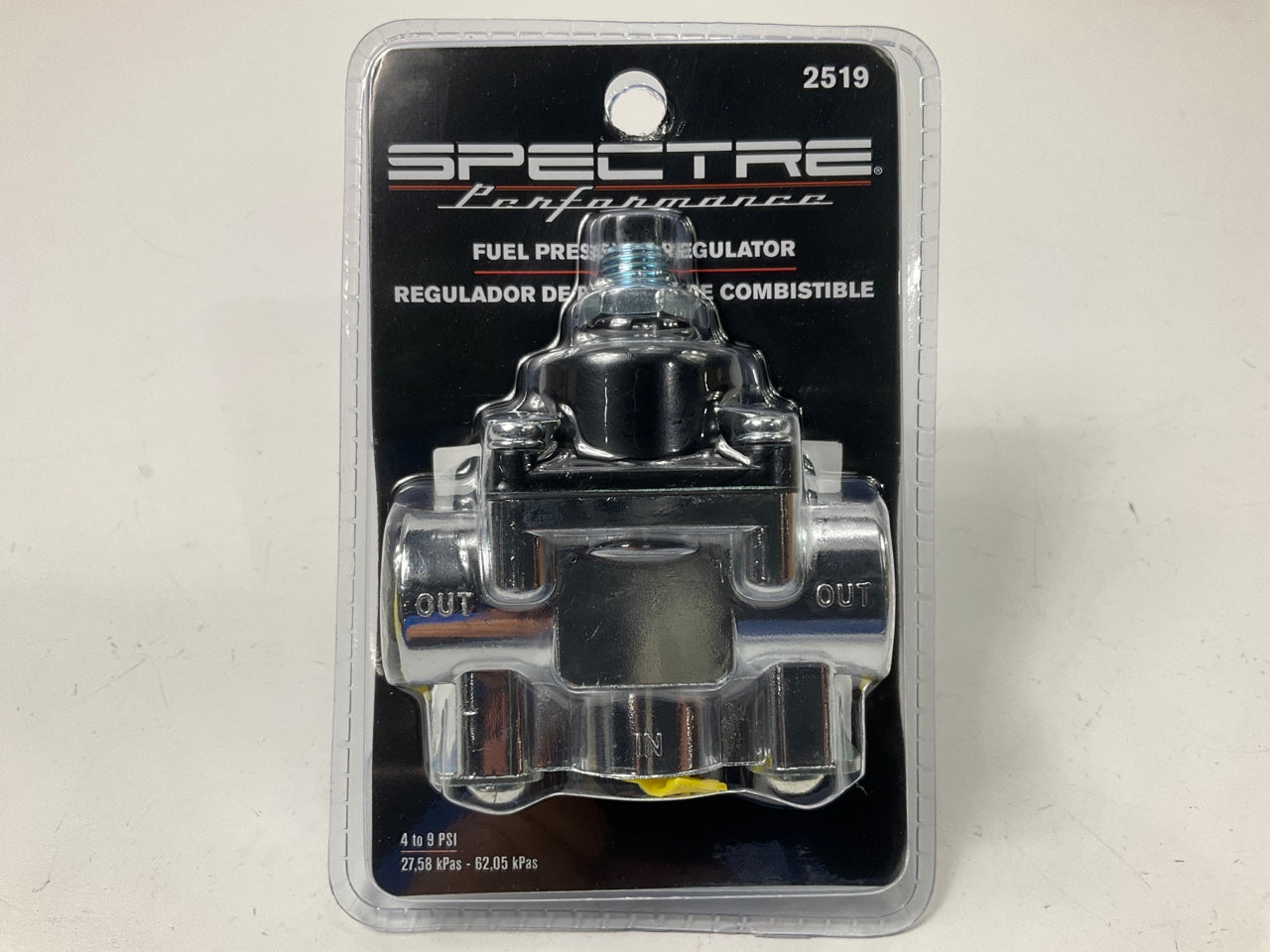 Spectre 2519 Universal 5-9 PSI Fuel Pressure Regulator 3/8'' Barbs, Ca ...