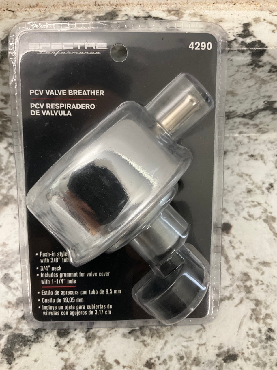 Spectre 4290 PCV Valve Cover Breather, 3/4'' Push In – Spark Surplus ...