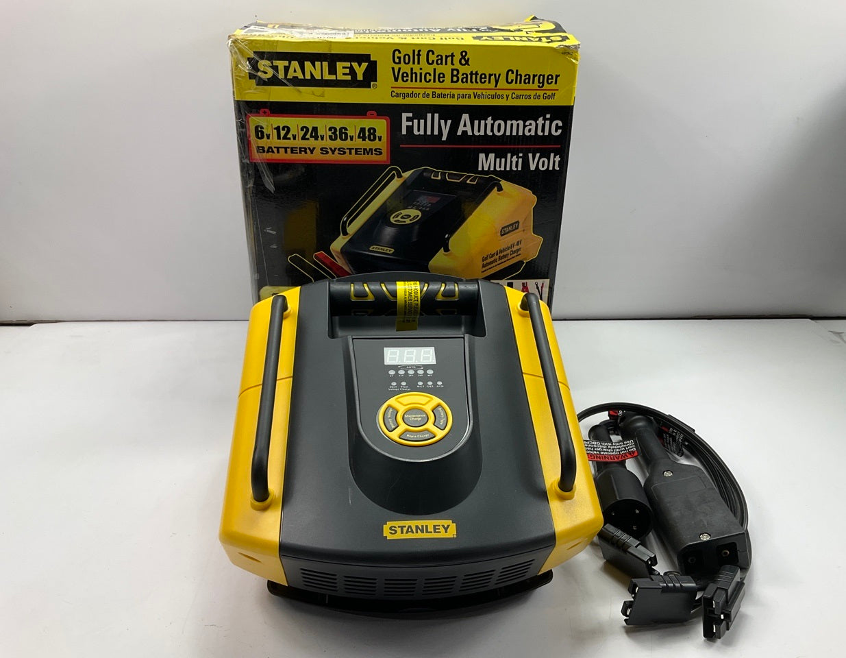 Stanley GBCPRO 2 Amp Golf Cart And Vehicle Battery Charger - 6V To 48V ...