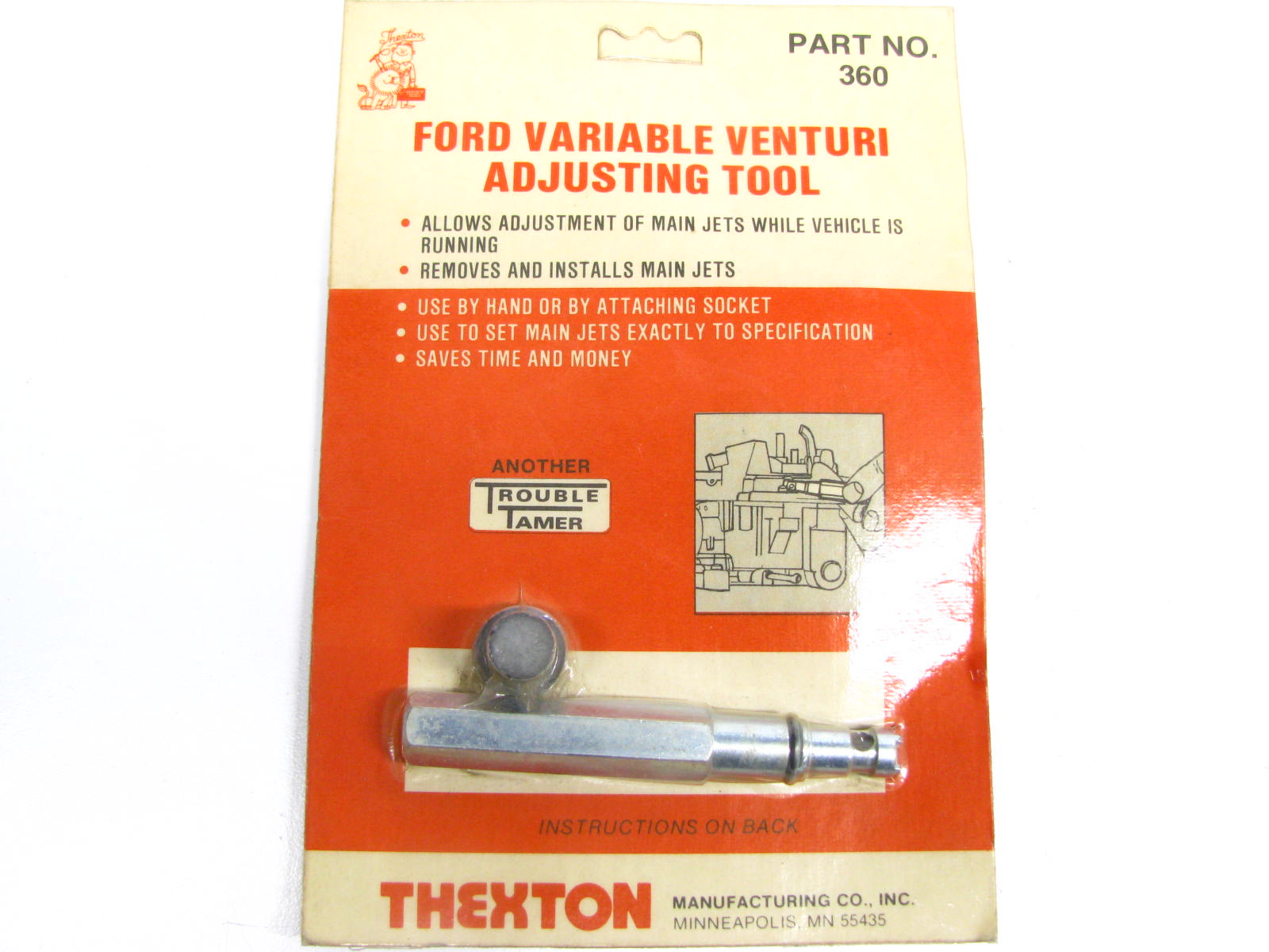 Thexton 360 Ford Variable Venturi Main Jet Adjusting / Removal Install ...