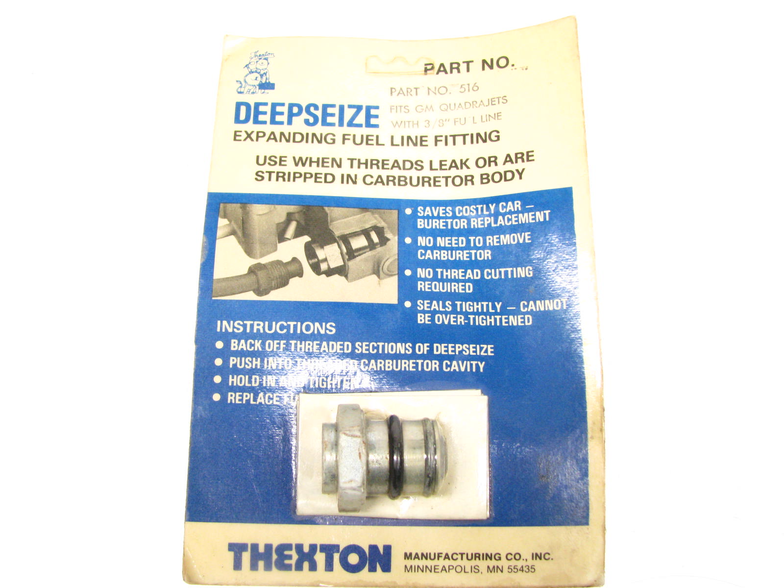 Thexton 516 GM QUADRAJETS 1965-72 WITH 3/8'' FUEL LINE Repair – Spark ...