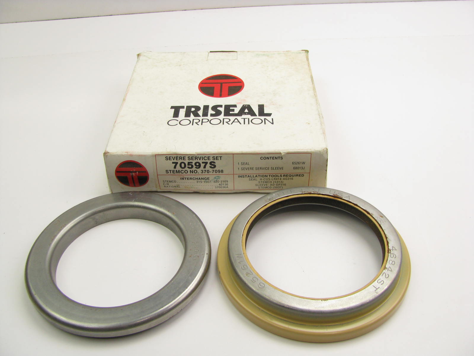 Triseal 70597S Rear Wheel Oil Hub Seal - 5.772'' OD X 4.000'' ID - 401 ...