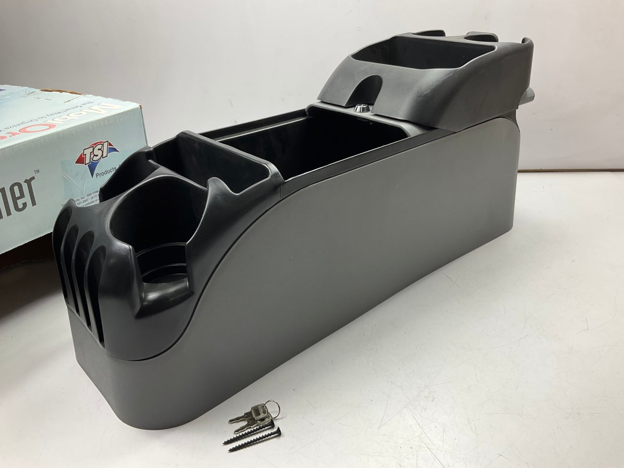 TSI 54215 Custom Universal Clutter Catcher Center Console W/ Drink Hol ...