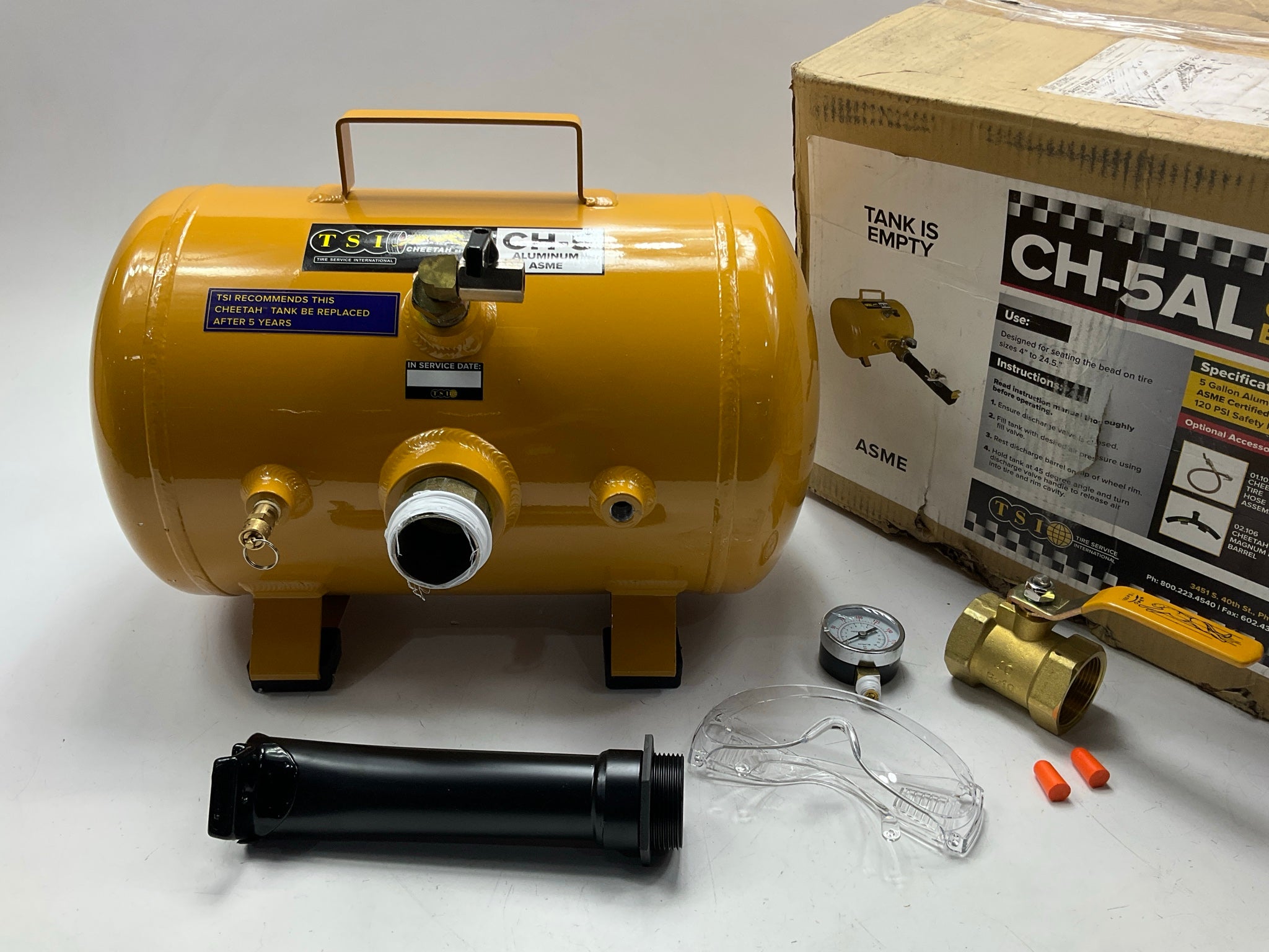 TSI Cheetah CH-5 Bead Seating Tool - 5 Gallon Capacity – Spark Surplus ...