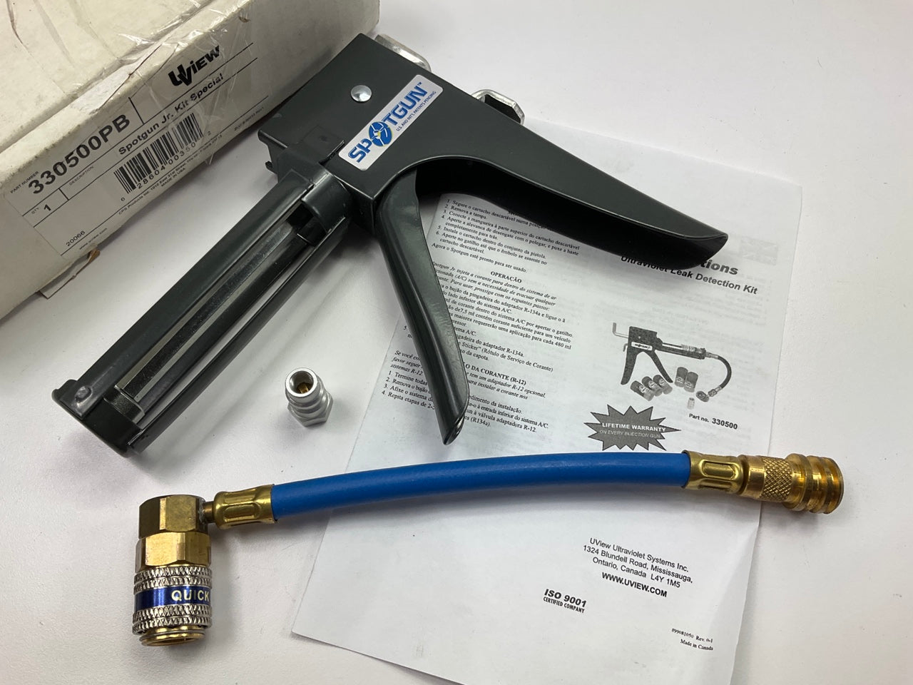 MISSING DYE - Uview 330500PB Spotgun Jr A/C Leak Detection Injection T ...