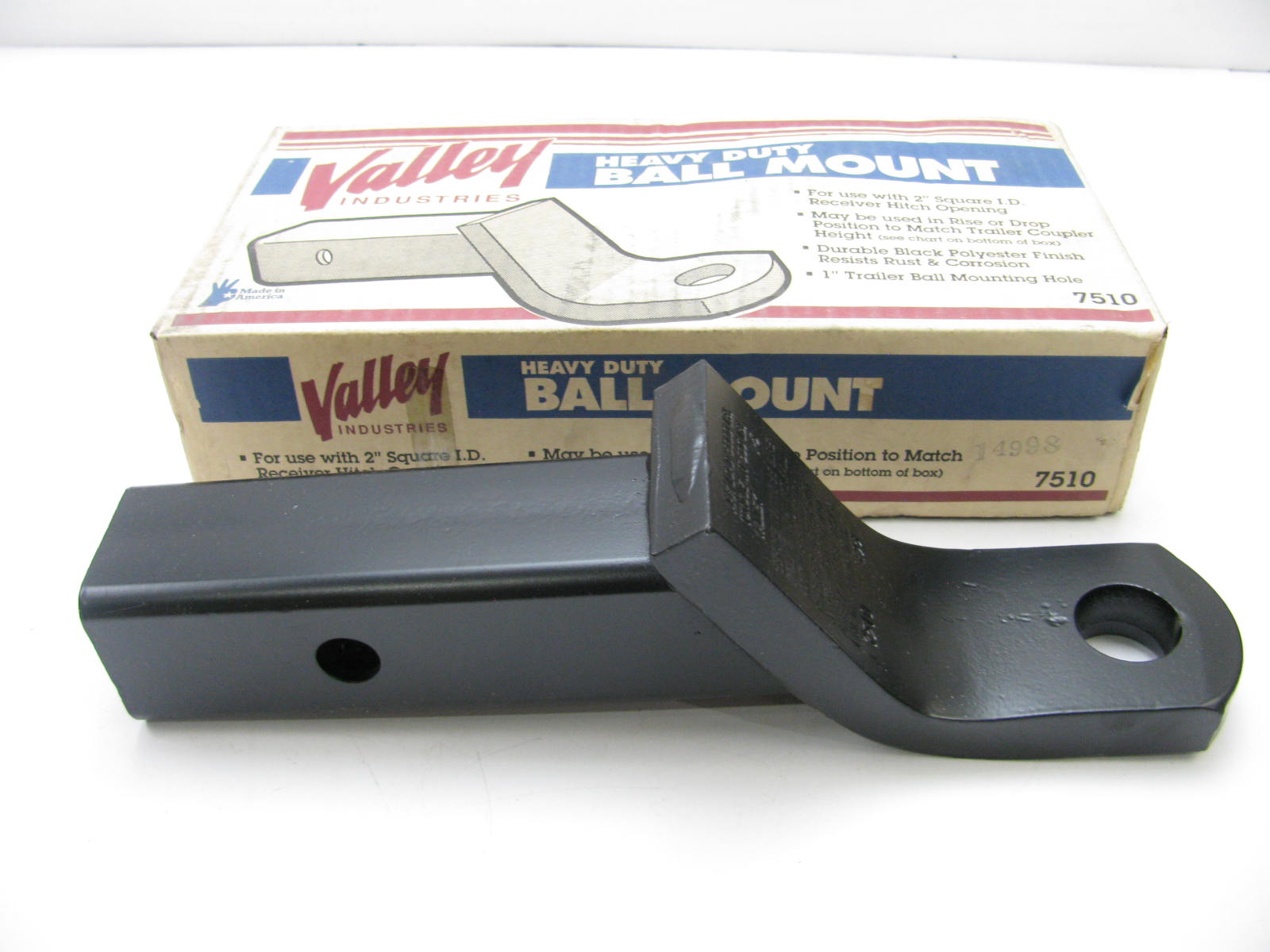 Valley 7510 Heavy Duty 2'' Receiver Hitch Ball Mount 5000 Lbs 0'' Drop ...