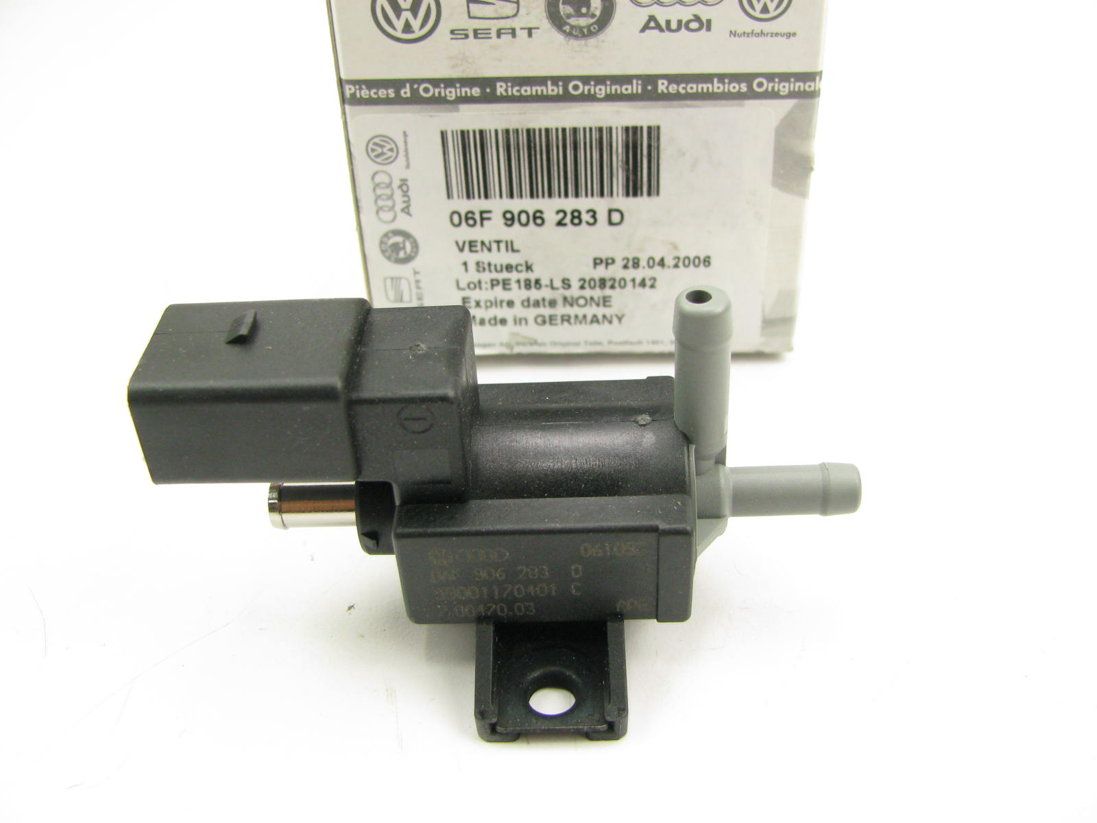 NEW - OEM VW Audi 06F906283D Turbocharger Boost Solenoid Valve – Spark ...